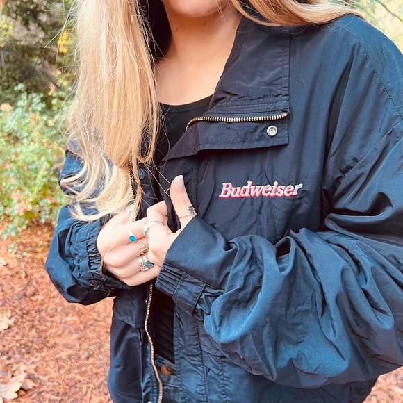 Budweiser | Jackets & Coats | Vintage Budweiser Windbreaker | Poshmark
